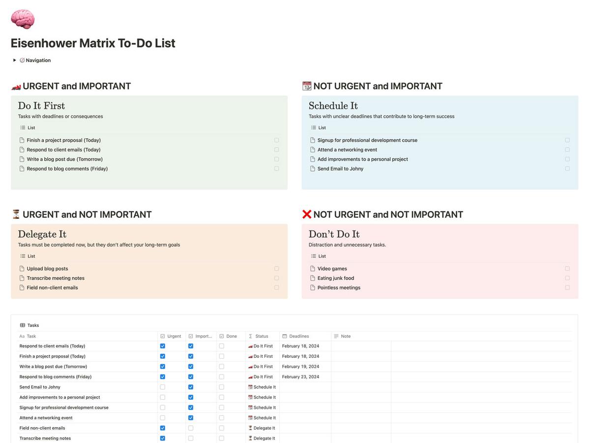 Free Notion Templates - Productivity Track