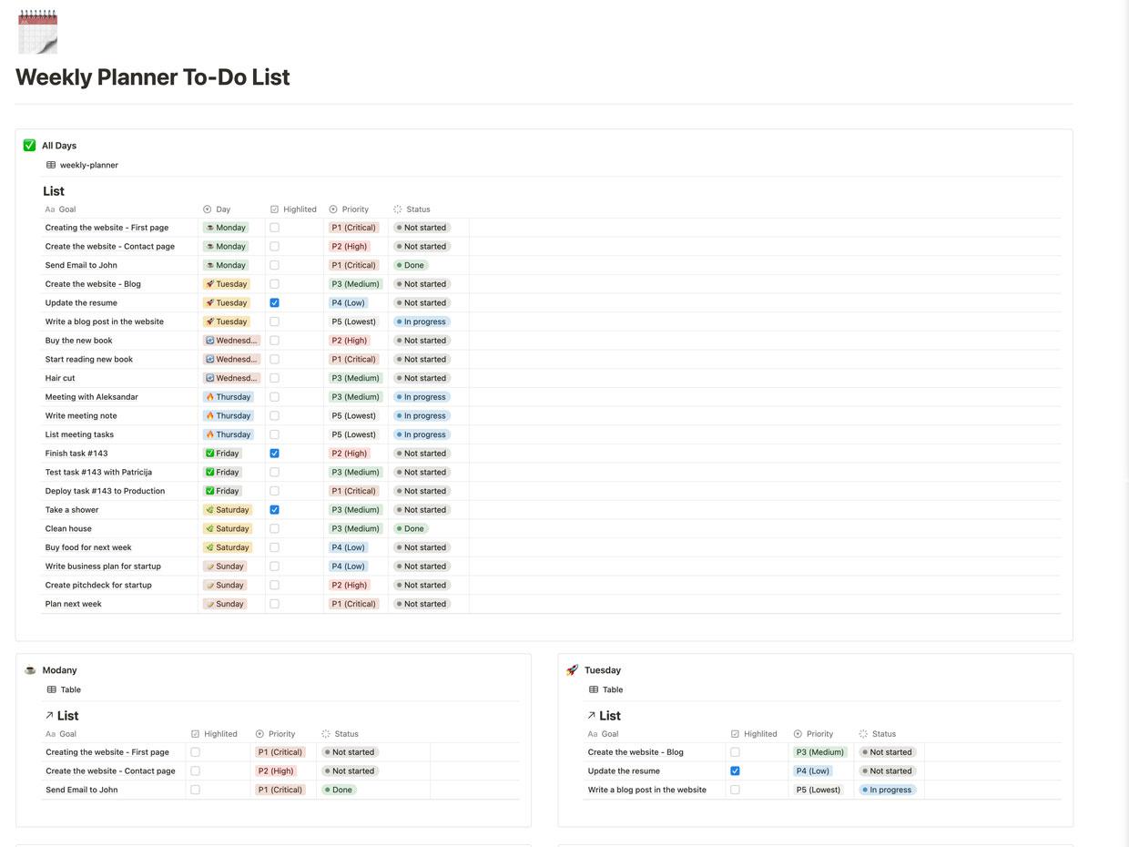 Free Notion Templates - Productivity Track