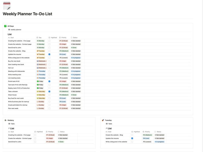 Free Notion Templates - Productivity Track